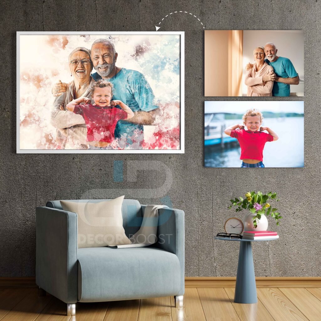 Personalized Oil Memorial Portrait Painting - Decor Boost